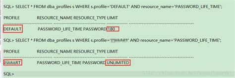 Oracle 修改用户密码为unlimitedoracle Alter User Password Unlimited Csdn博客