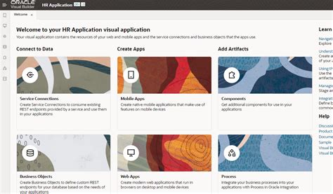 Create A Web Application In Oracle Visual Builder