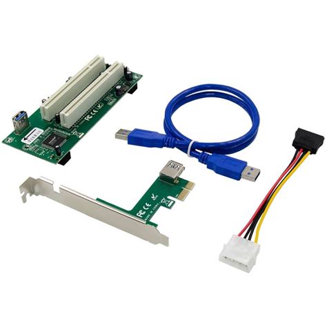 PCI Express To Dual PCI Adapter Card PCIe X1 To Router Tow 2 PCI Slot Riser Card 2 5Gbps Support