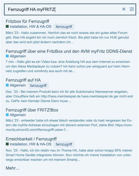 Fernzugriff über eine FritzBox und den AVM myFritz DDNS Dienst Allgemein simon Community