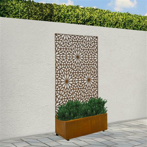 Corten Rectangle Garden Planter 3 Sizes The Ideal Garden