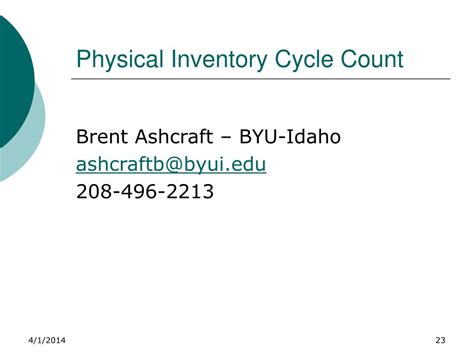 PPT Physical Inventory Cycle Count PowerPoint Presentation Free Download ID 515813
