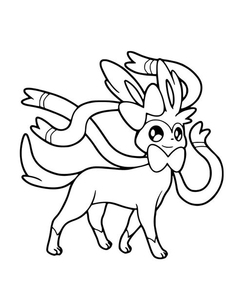 Sylveon Coloring Pages Line Art By Bellatrixie Free Printable Porn
