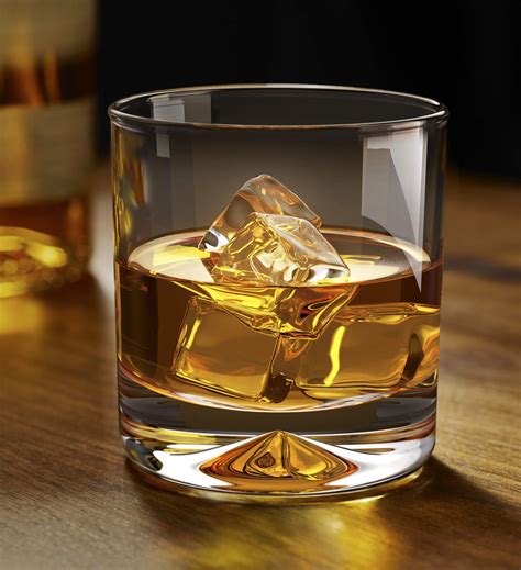 Buy Mofado Crystal Old Fashioned Whiskey Glasses Classic 12oz Set Of 2 Thick Weighted