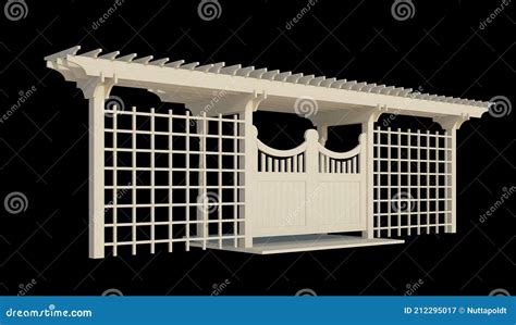 3d Render Building Structure On Isolated Stock Illustration