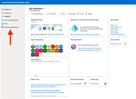 Azure Active Directory Admin Center
