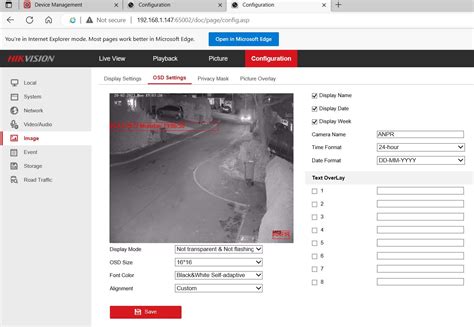 OSD Parameter Error DS 2CD4A26FWD IZS P IP CCTV Forum For IP Video Network Cameras CCTV
