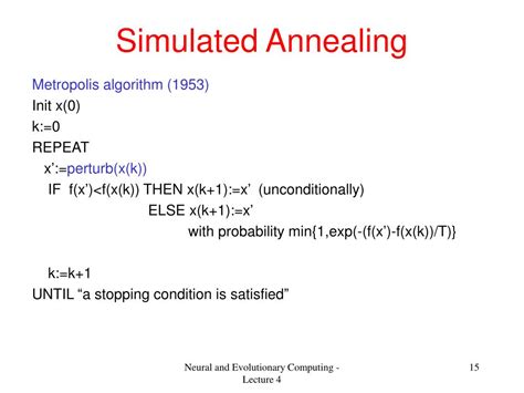 Ppt Random Search Algorithms Simulated Annealing Powerpoint