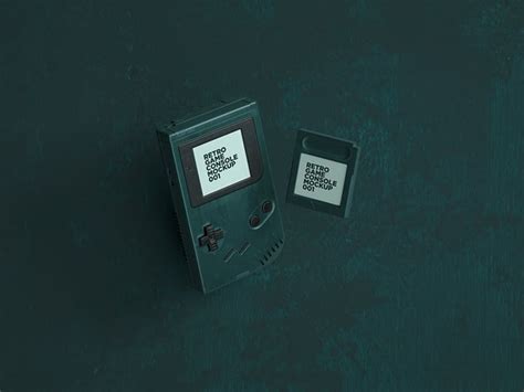 Retro Game Console Mockup 001 Product Mockups Ft Retro And Logo Envato