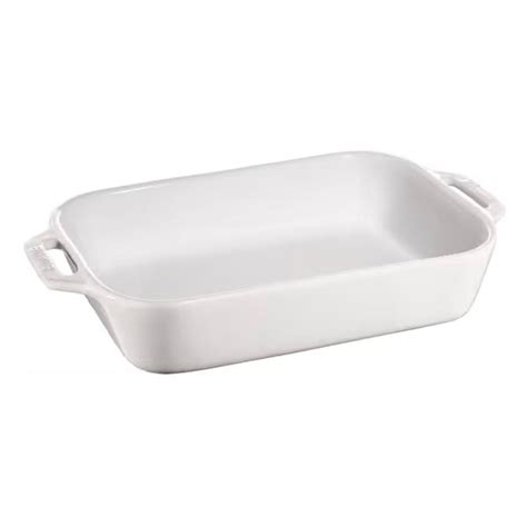 Staub Ceramic Gratin Rectangular Baking Dish 27 X 20cm White Big W