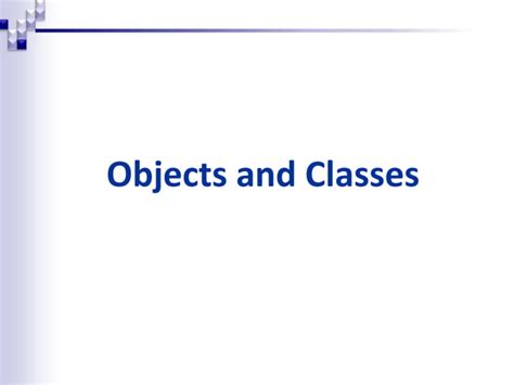 Oop Objectsclasses Ppt