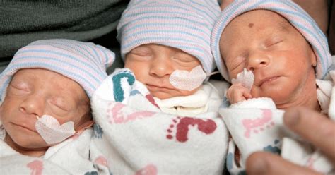 One In 100 Million Identical Triplets Conceived Without Fertility Drugs
