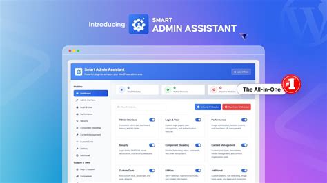 Smart Admin Assistant Clean And Organize Your Wordpress Dashboard