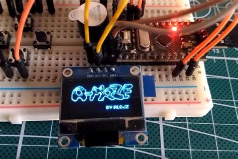 Arduino Pocket Game Console A Maze Maze Game Duino