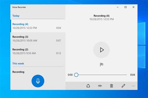 How To Record Sound Using Voice Recorder In Windows 10