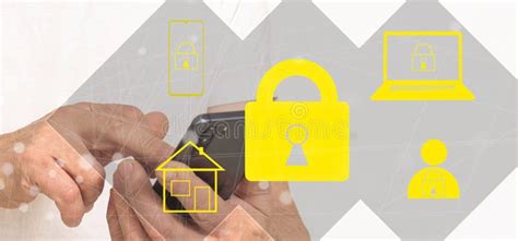 Cybersecurity And Privacy And Protect Data Concept Shield Icon And