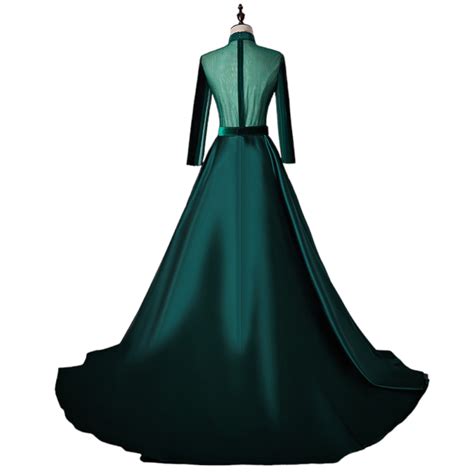Plus Size Emerald Green Long Sleeve Gown Hello Curve