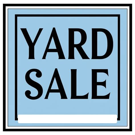 Printable Yard Sale Sign Printablelib
