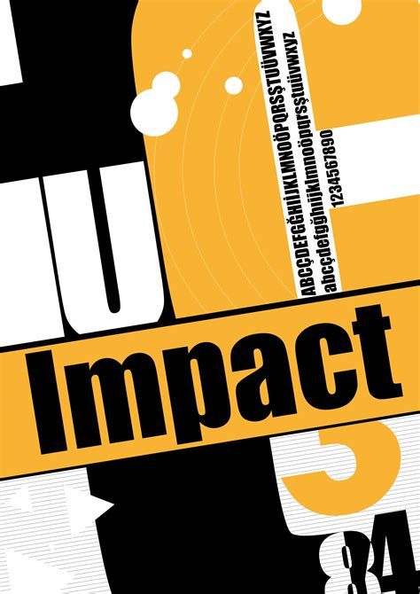 Impact Font Poster Behance