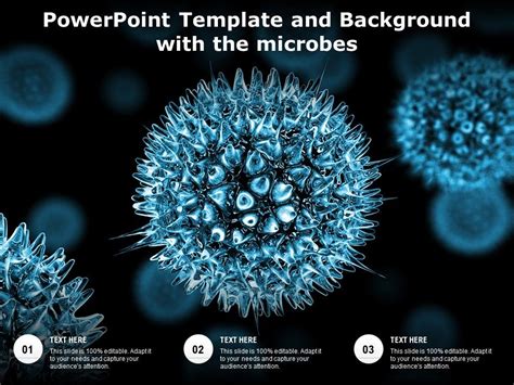 Powerpoint Template And Background With The Microbes Presentation Graphics Presentation