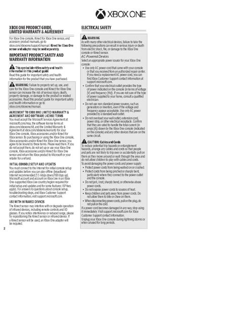 xbox one product guide microsoft xbox one manual pdf xbox ac power plugs and sockets