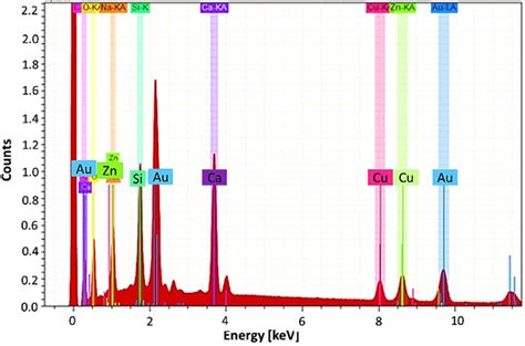 edx spectrum of the green synthesised ncs obtained from area edx