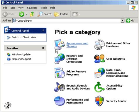Control Panel Screen Saver