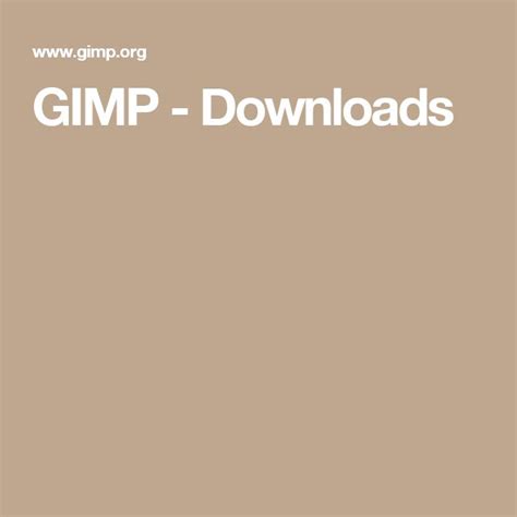 GIMP Downloads Gimp Photo Editing Gimp Tutorial Gimp