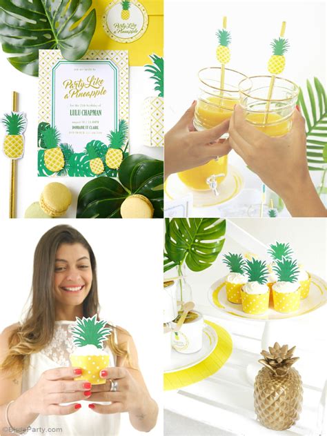 Party Like A Pineapple A Tropical 25th Birthday Party Party Ideas