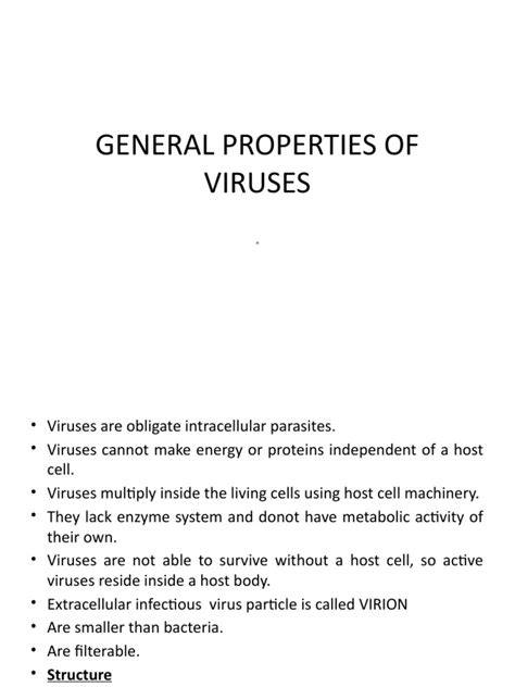 General Properties Of Viruses Mb Pdf Virus Sense Molecular Biology