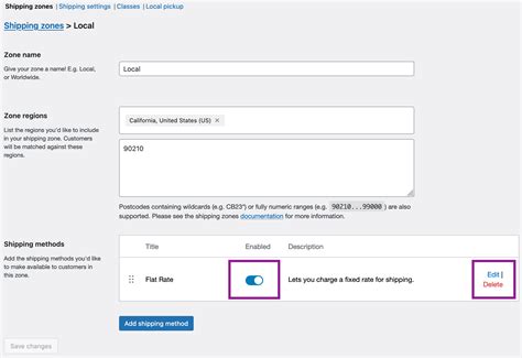 Setting Up Shipping Zones Documentation Woocommerce