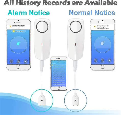 Water Alarm Sensor Wifi Water Leak Detector Overflow Flood Leakage Alerts Remote Monitor