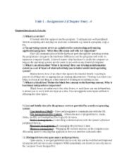 Assignment2 Unit 1 Assignment 2 Chapter One Chapter One 2 4 5