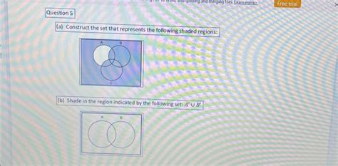 Solved A Construct The Set That Represents The Following