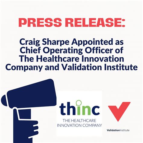 Leadership Healthcareinnovation Validationinstitute Thinc360 Coo Validation Institute