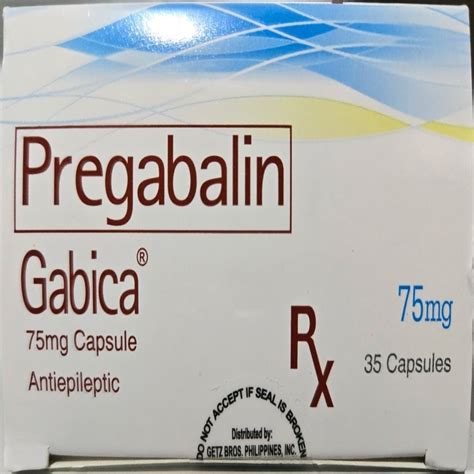 Gabica Gabica Pregabalin 75mg Capsule Sold Per Piece Prescription Required Watsons Philippines