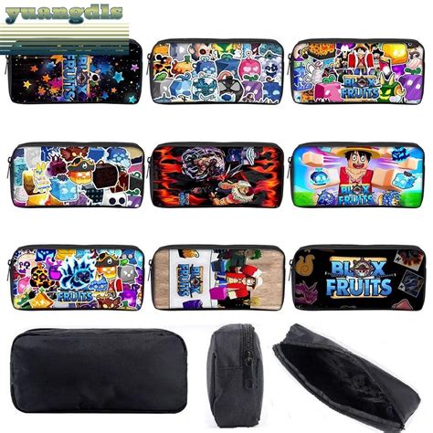 กล่องปากกา Yuang Roblox กระเป๋าดินสอที่เก็บการพิมพ์ ปากกาการ์ตูนโพลีเอสเตอร์ชั้นเดียวเด็ก