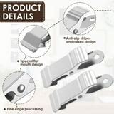 Adifare 30pcs Metal Alligator Clip Mini Spring Clamp Anti Slip Silver