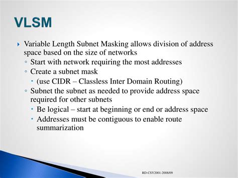 Ppt Vlsm Variable Length Subnet Masks Powerpoint Presentation Free