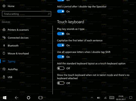 Enable Standard Layout In Touch Keyboard In Windows 10