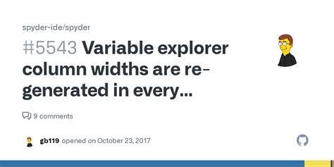 Variable Explorer Column Widths Are Re Generated In Every Console Evaluation · Issue 5543