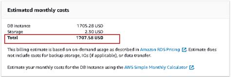 Estimating Aws Rds Sql Server Costs
