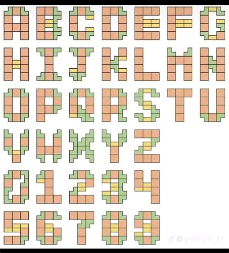 Minecraft Alphabet Guide Create Letters With Blocks Stairs And Slabs