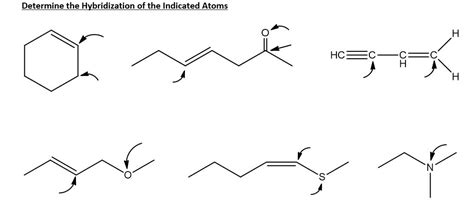 Solved Determine The Hybridization Of The Indicated Atoms
