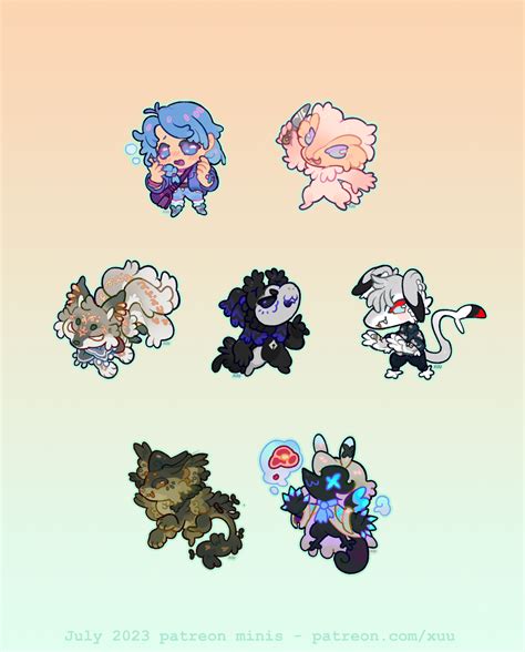 Patreon Monthly Mini Requests July 2023 — Weasyl