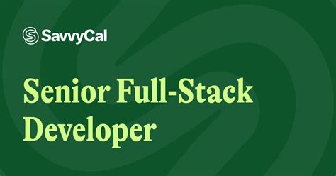 senior full stack developer