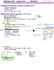 CSE Sequential Circuits Memory Pdf SEQUENTIAL CIRCUITS LECTURE MEMORY T COMBINATIONAL