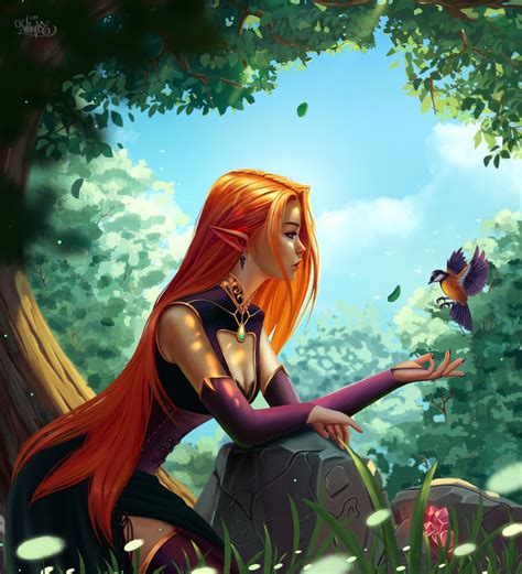 Blood Elf Portrait By Me Rimaginaryazeroth