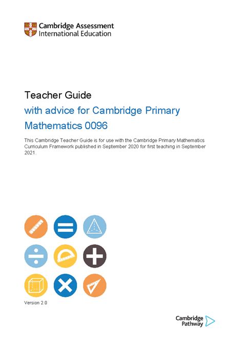 0096 Primary Mathematics Teacher Guide 2020 Tcm142 592918 Teacher Guide With Advice For