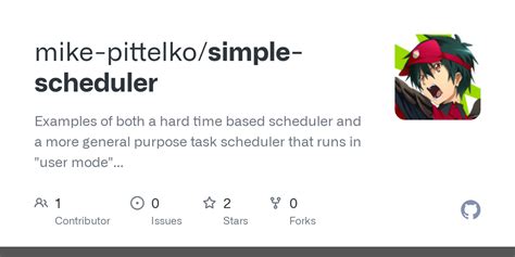 Simple Schedulersimple Schedulertask Schedulec At Master · Mike Pittelkosimple Scheduler